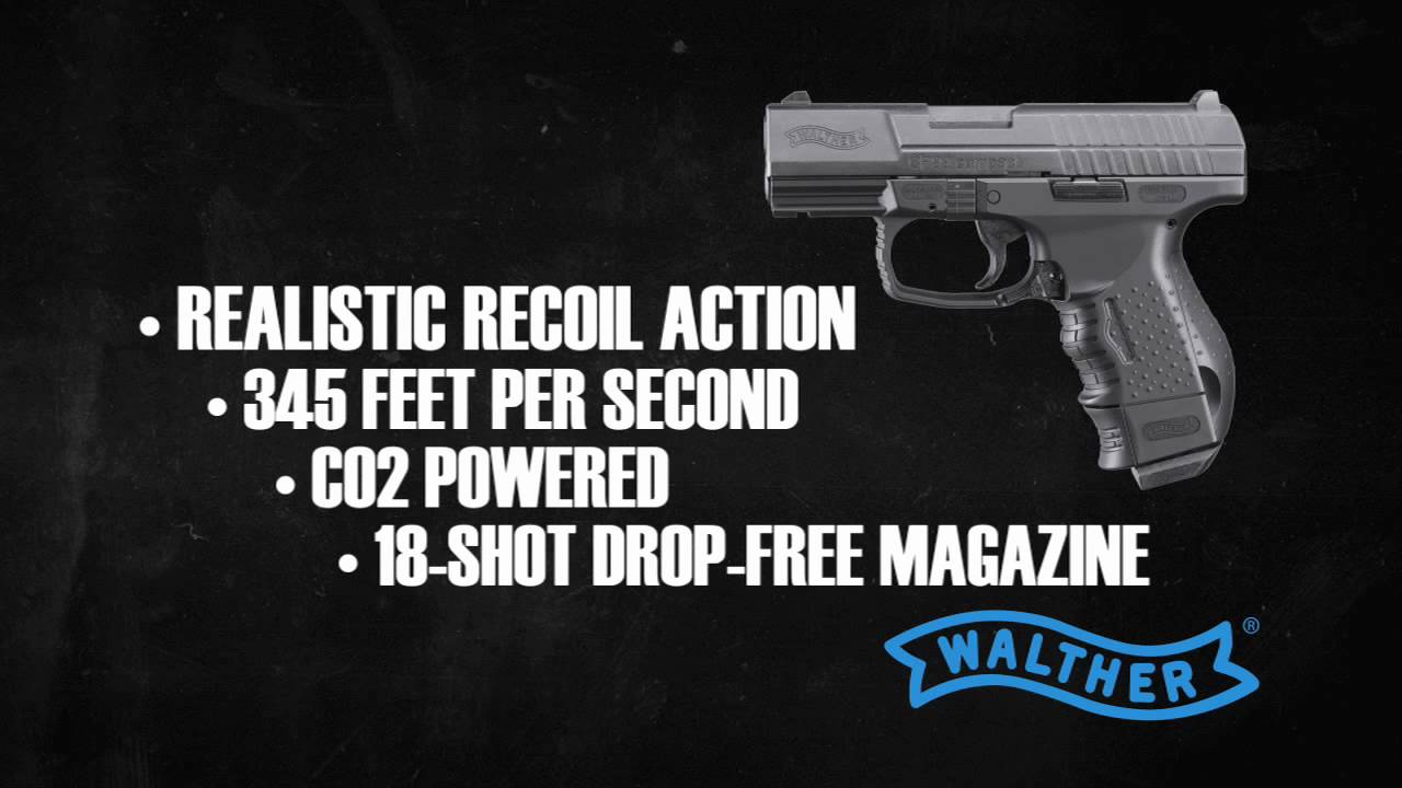 Walther CP99 Compact Handgun Slow Motion : Umarex Airguns - YouTube