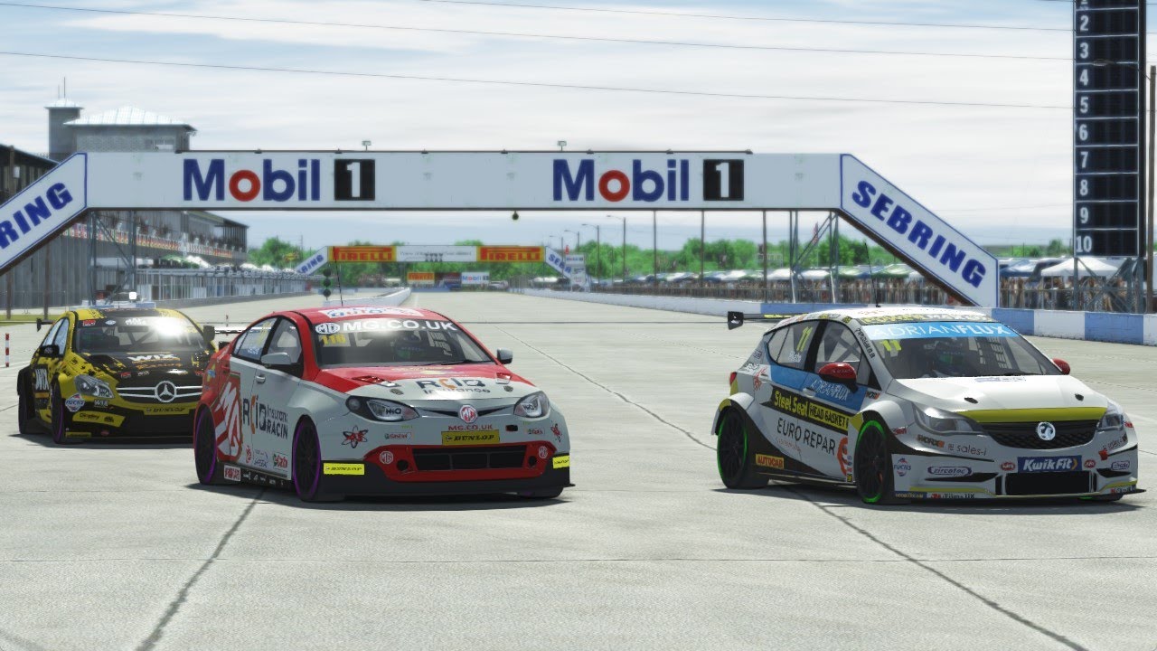 R: TRL - BTCC @ Sebring | SimRacing-GP.net [rF2] - YouTube