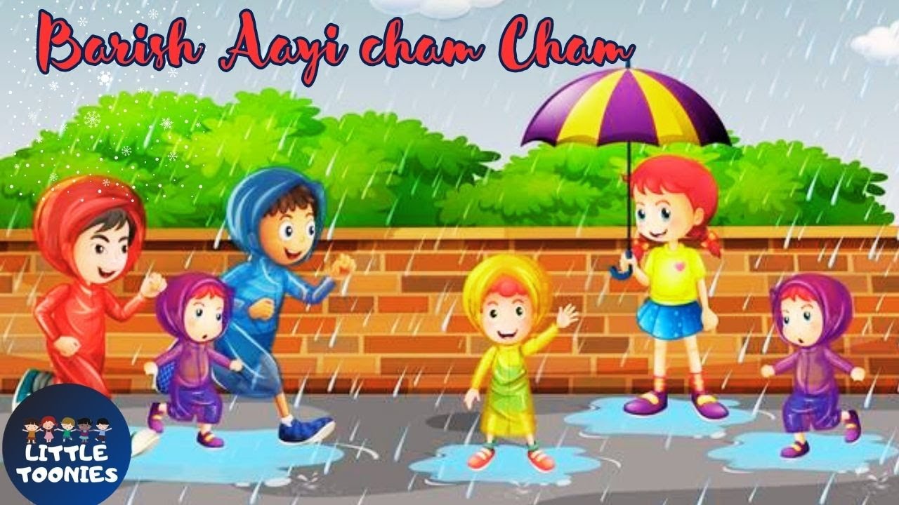 barish aayi cham cham cham - Hindi Poems, Hindi Rhymes for children ...