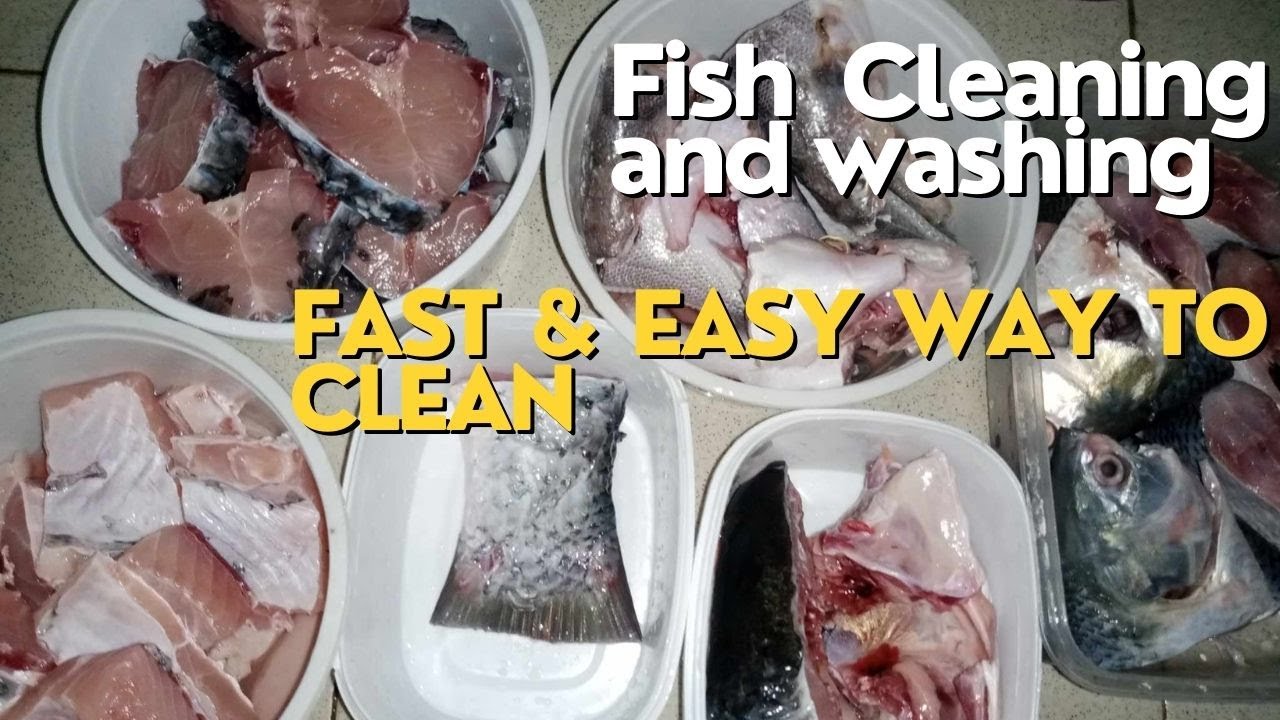 Fast & easy way to clean fish | Fish Cleaning and washing | Rui Fish ...