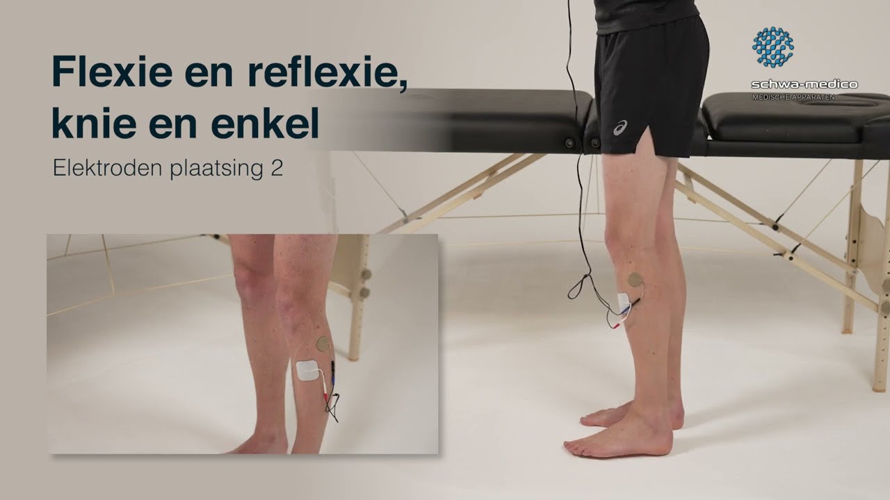 28 Flexie en reflexie, knie en enkel Elektroden plaatsing 2 - YouTube