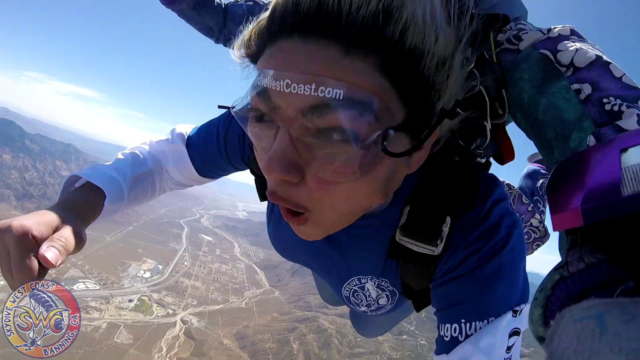 Alyssa Pena's Tandem Skydive at Skydive West Coast - YouTube