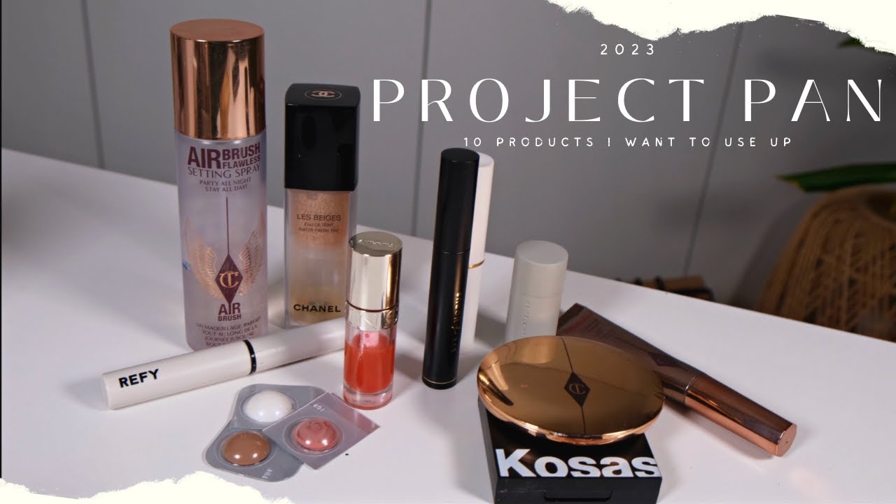 My PLAN TO PAN Intro: Makeup I want to use up in 2023 *realistic ...
