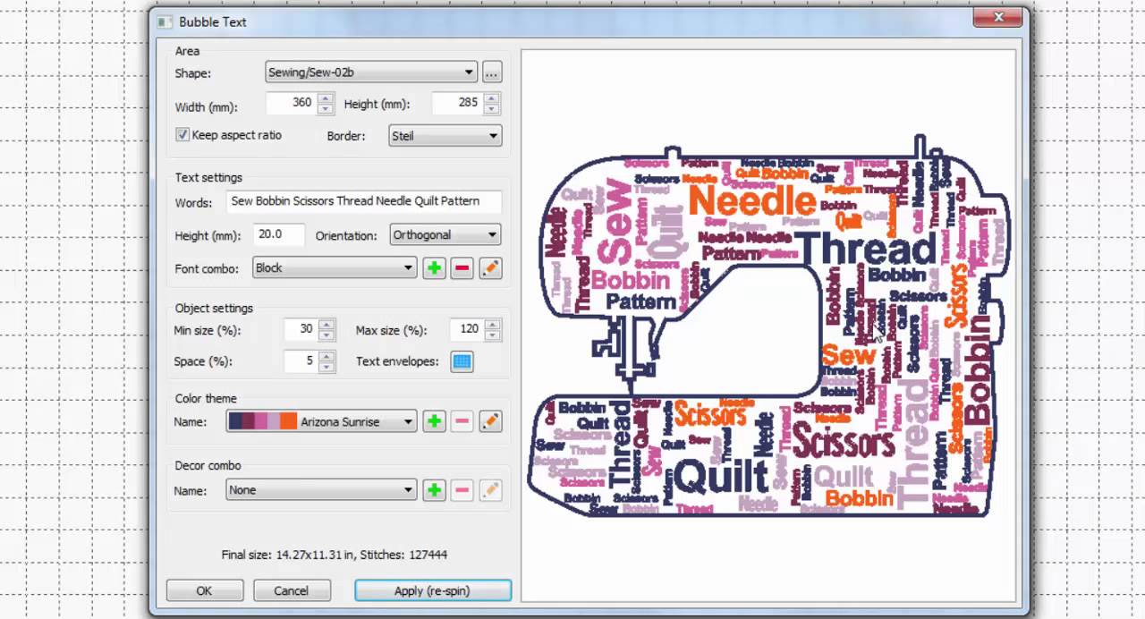 Introducing Word Art In Stitches! - YouTube