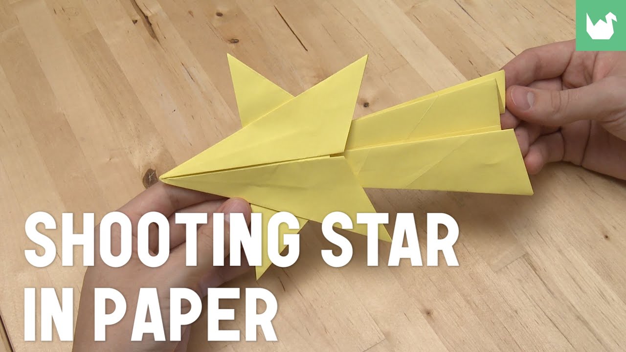 Learn how to make origami easily: The shooting star - YouTube