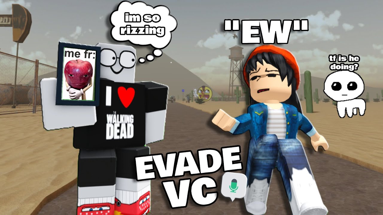 RIZZING IN EVADE VC GOES WRONG | Roblox VC Funny Moments - YouTube
