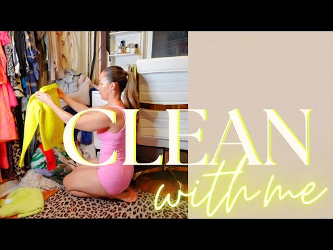 🌸🤍 SUNDAY RESET || PURGE/ORGANIZE/CLEAN MY CLOSET WITH ME! (& build a dresser?😂)