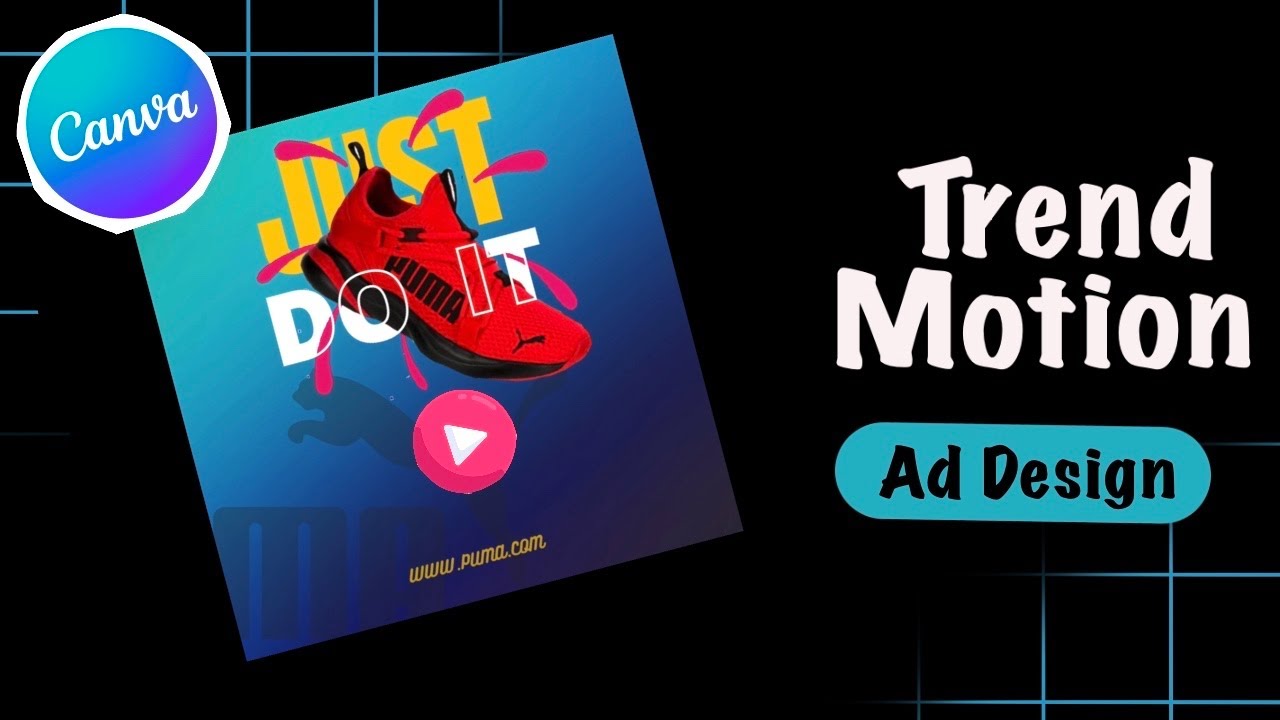 Trendy Motion Graphics poster design in Canva- Motion graphics tutorial ...