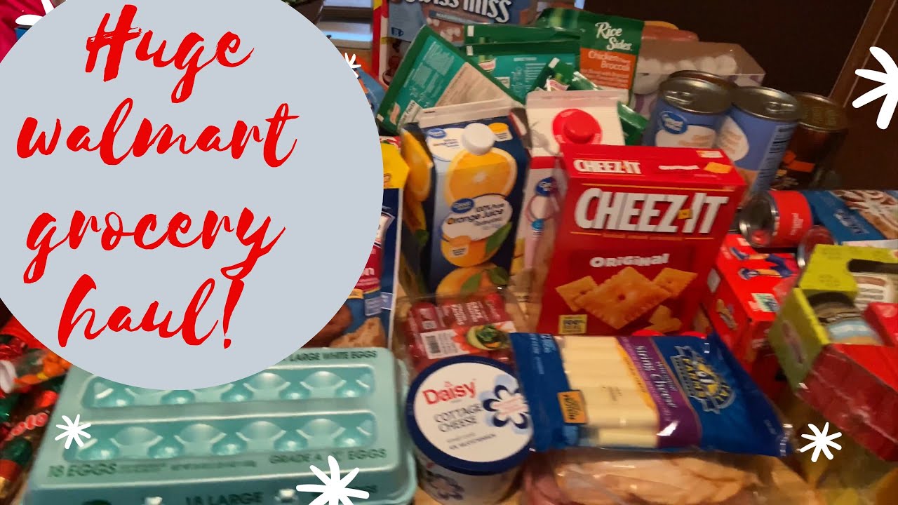 HUGE Walmart Grocery Haul // Grocery Haul // Family grocery haul ...