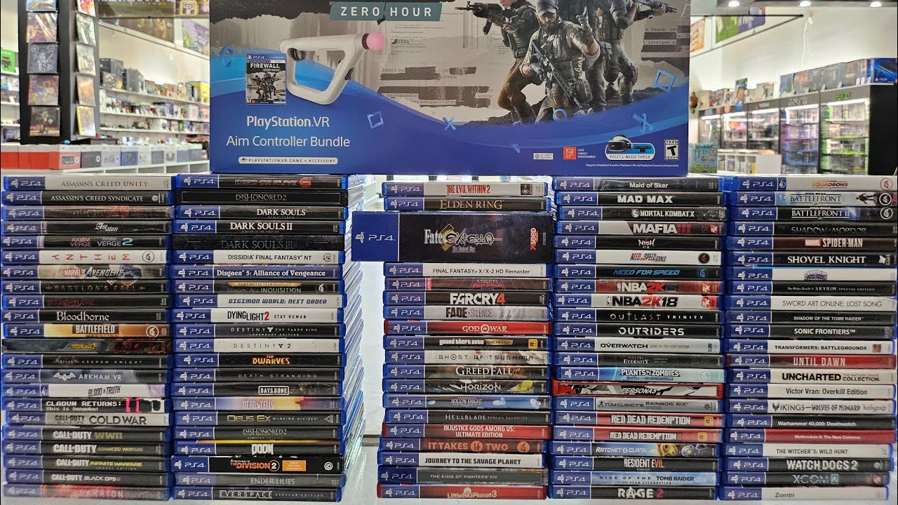 PS4 games priced/cleaned and just put on the shelves this morning. 8 ...