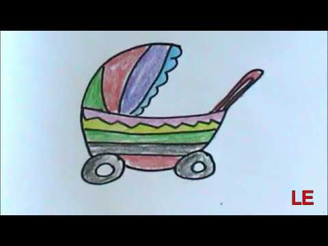 HOW TO DRAW A BABY CRADLE - YouTube