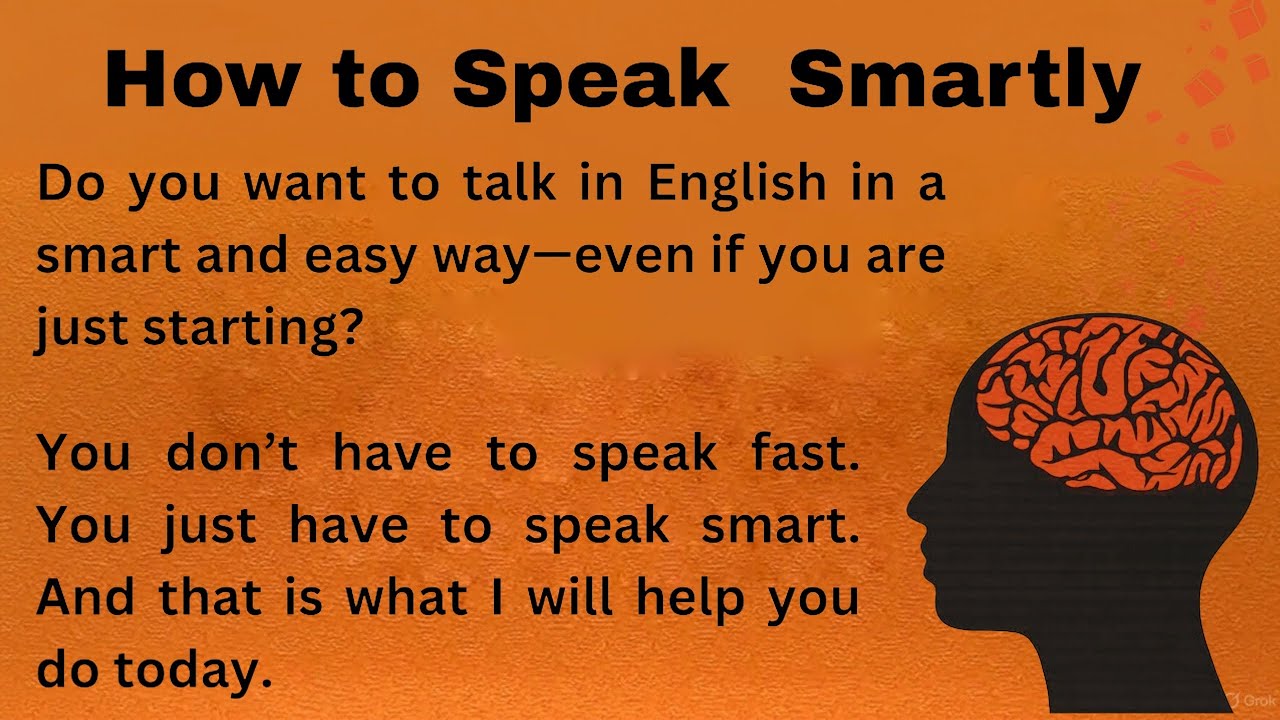 Talk smartly in English || Think Fast Speak Smart || Learn English ...