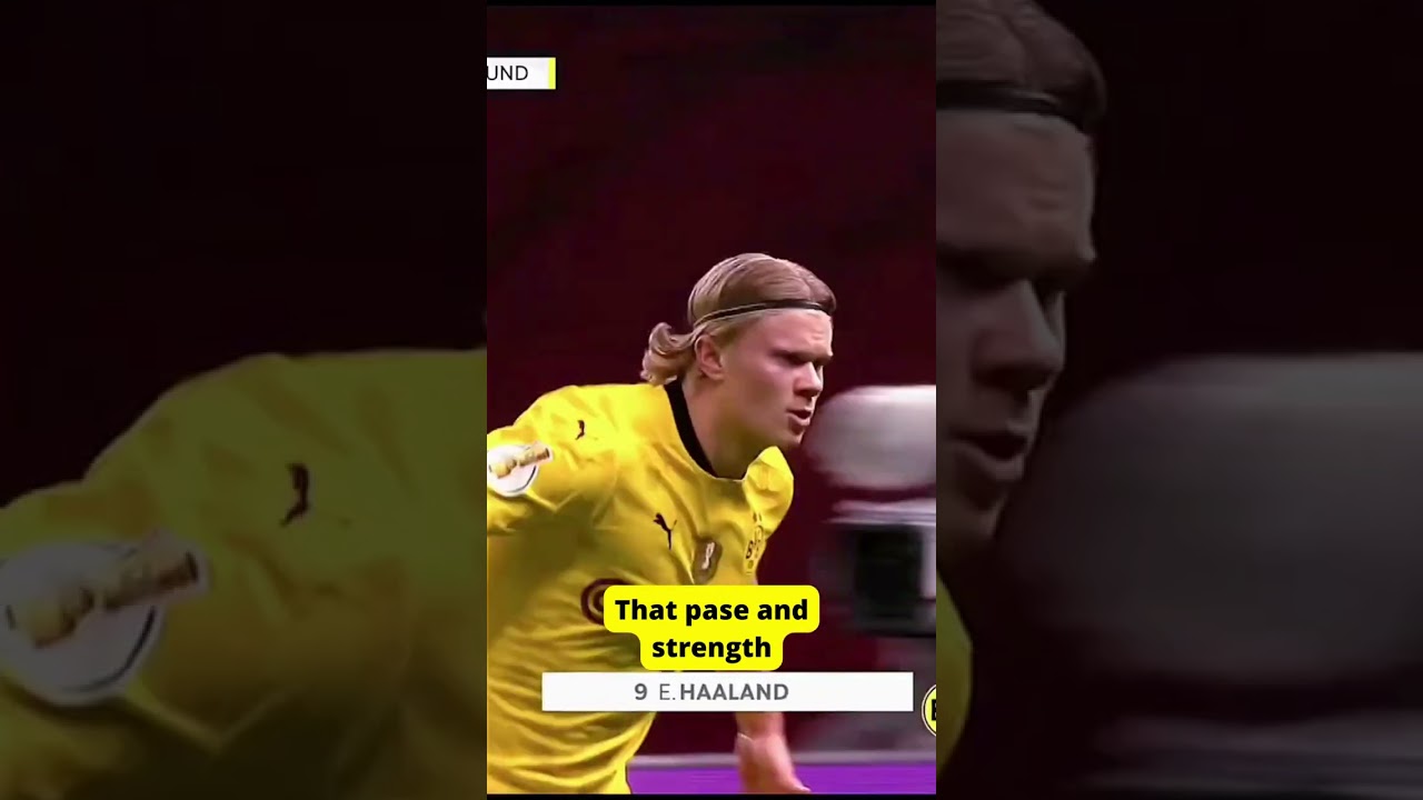 Erling Haaland with incredible speed and strength - haaland.9 #shorts ...
