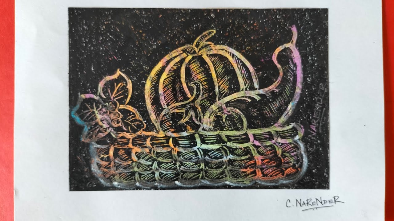 Scratching technique artwork - YouTube