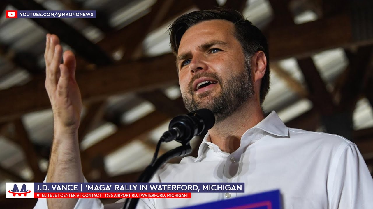 🇺🇸 JD Vance in Waterford, Michigan | 'MAGA' Rally & Press Briefing (Oct ...
