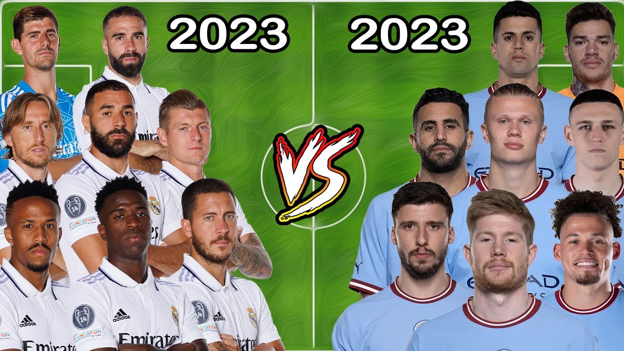 2023 Real Madrid VS 2023 Man City (Benzema, Modric, Vinicius JR vs ...
