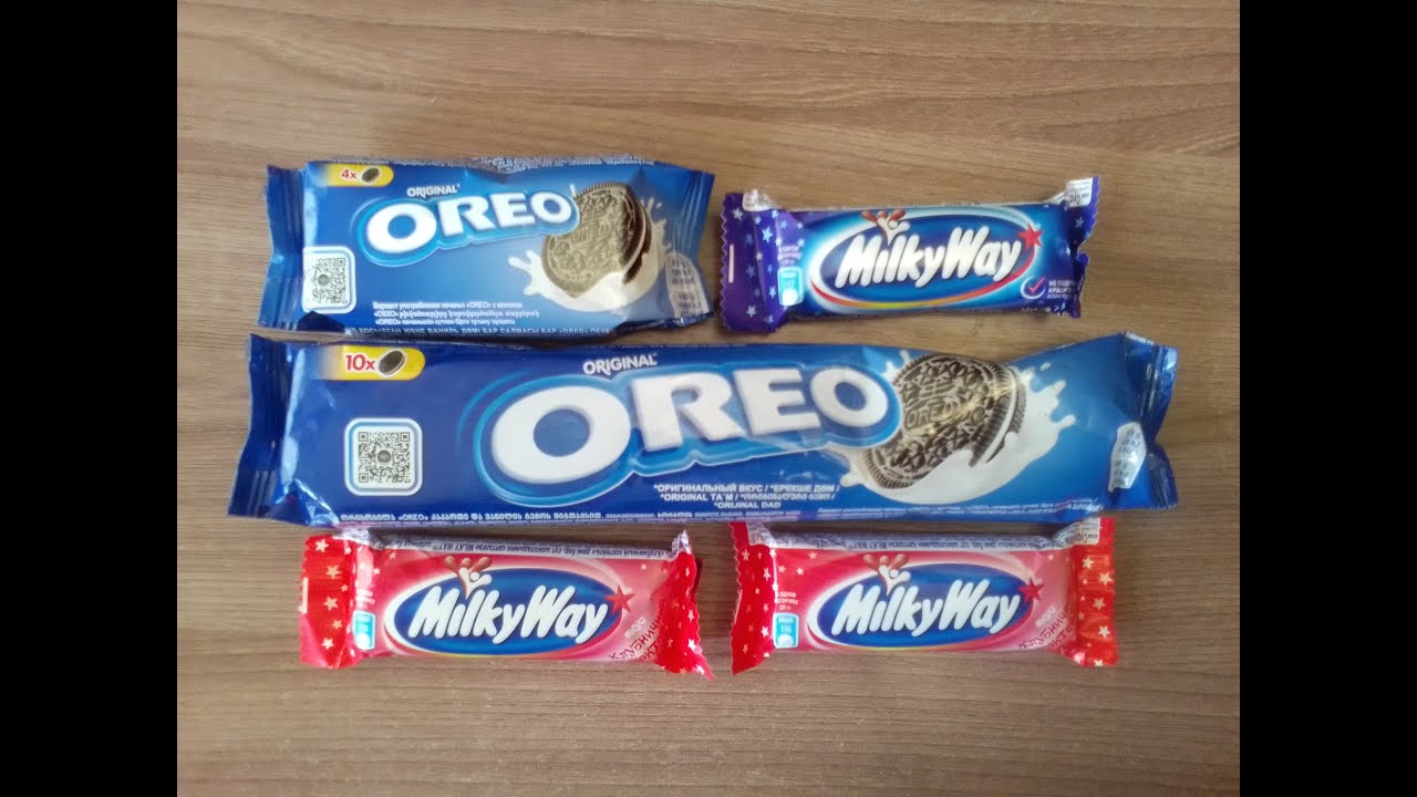 So many of OREO and MILKY WAY ASMR! - YouTube