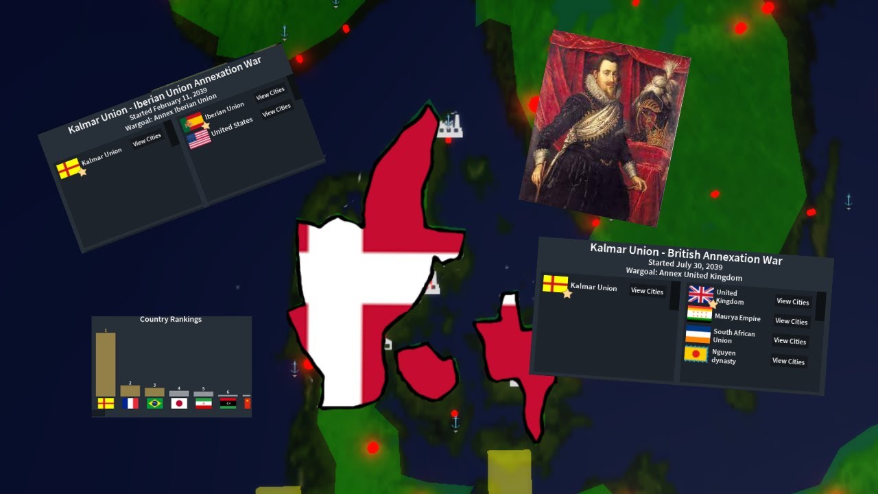 Denmark Expands and defeats Europe | Roblox Rise of Nations - YouTube