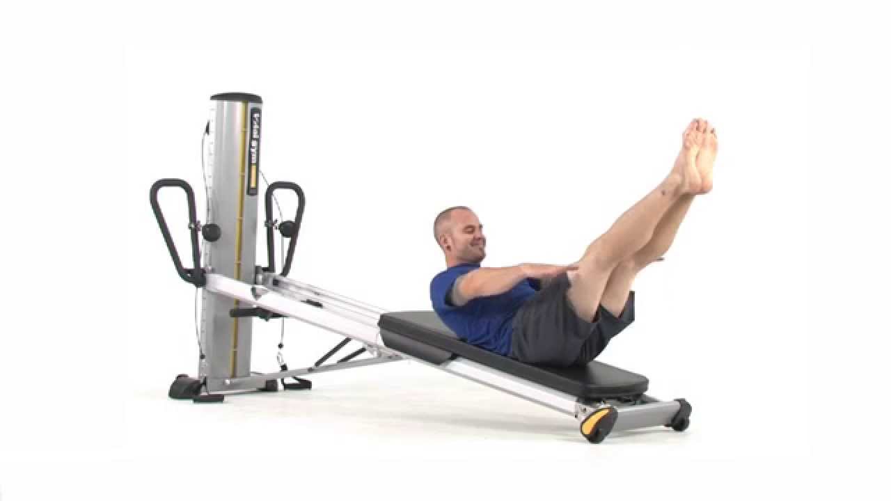 Total Gym Exercise: Pilates - Half Roll Back, Slow Hundred - YouTube