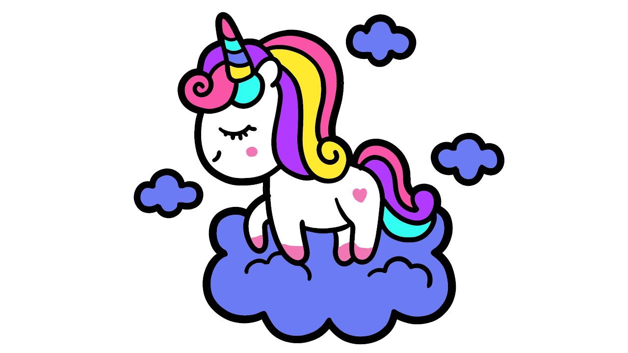 how to draw unicorn | drawing unicorn | unicorn drawing - YouTube