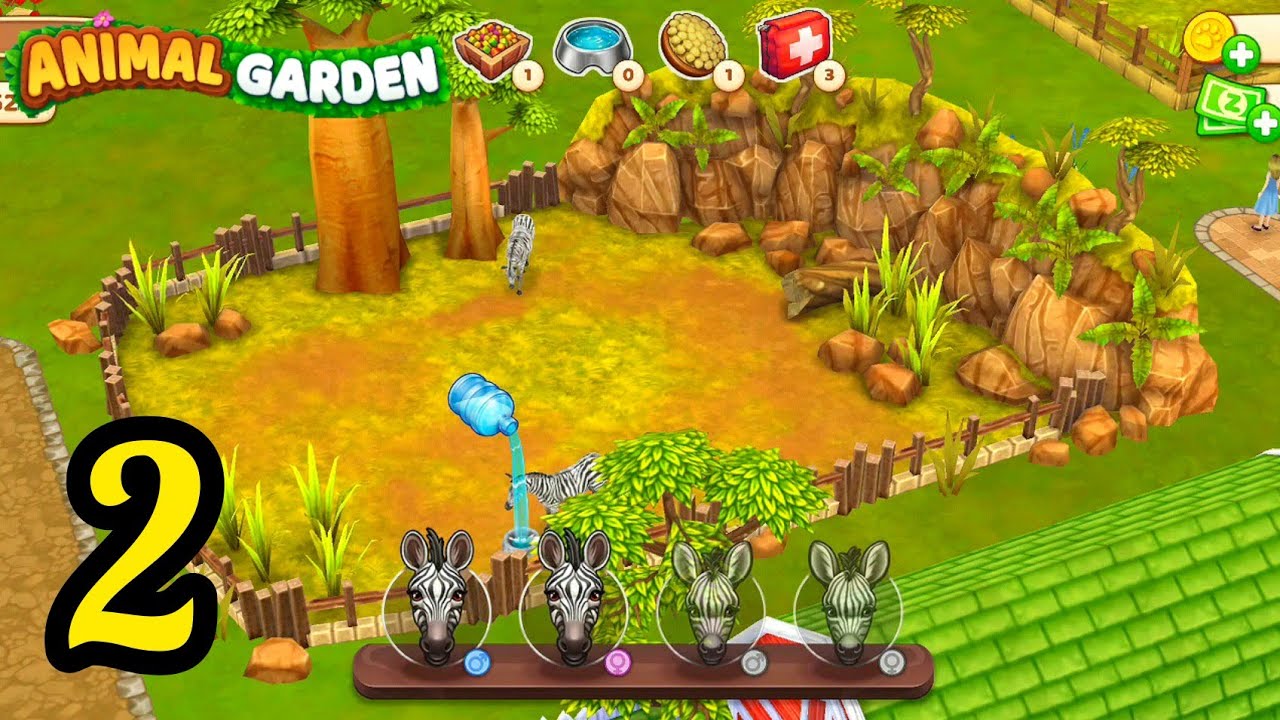 Animal Garden : Zoo And Farm Gameplay Level Up 6 - YouTube