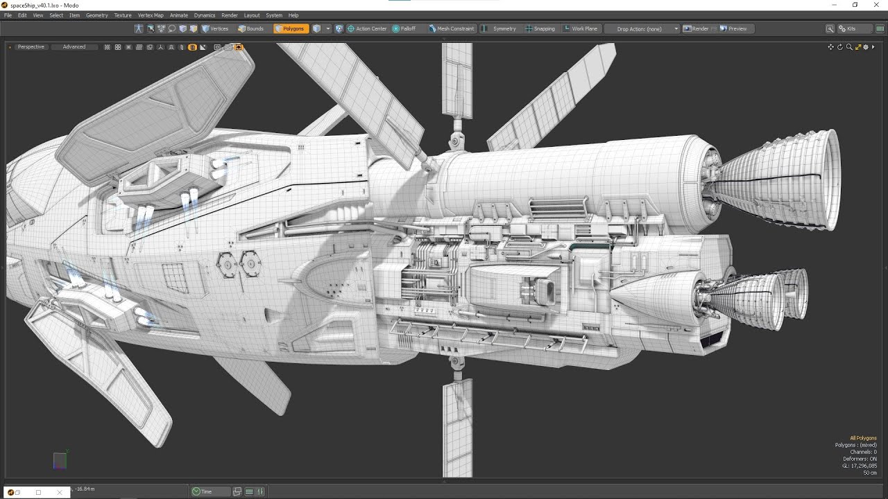 SpaceShip Modeling TimeLapse Part 40 - YouTube
