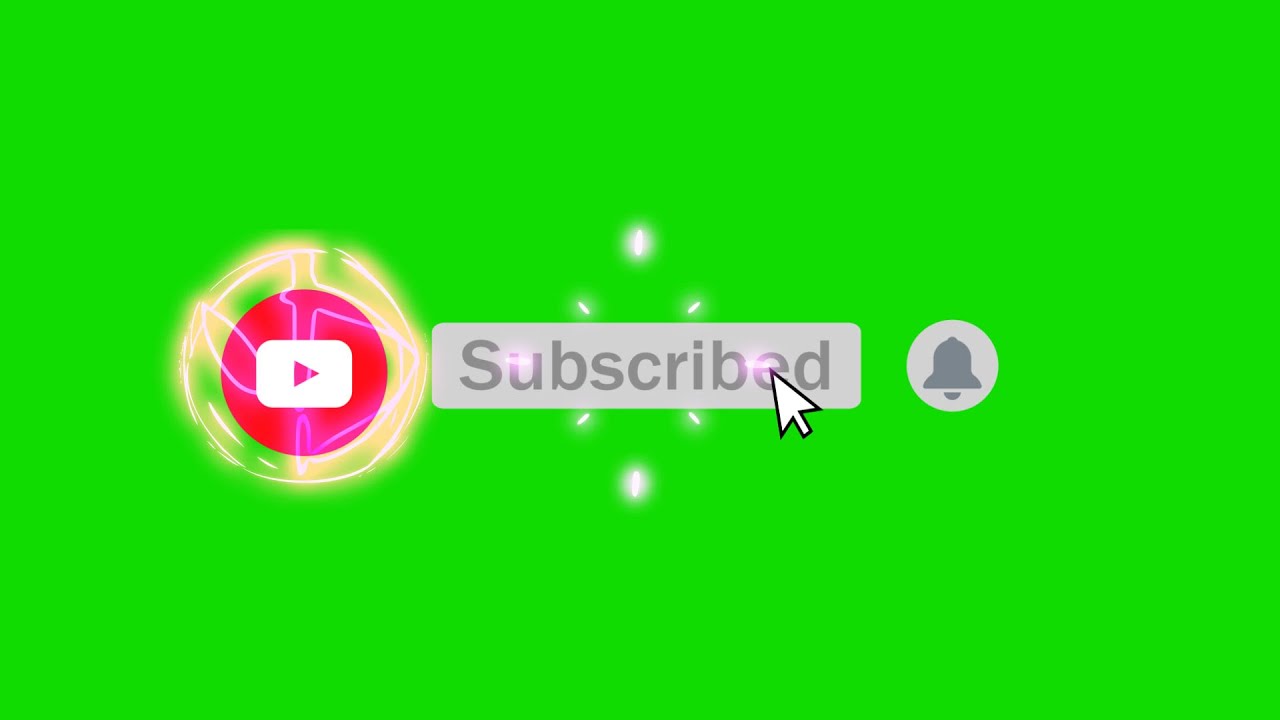 New green screen subscribe button animation video footage,Youtube ...