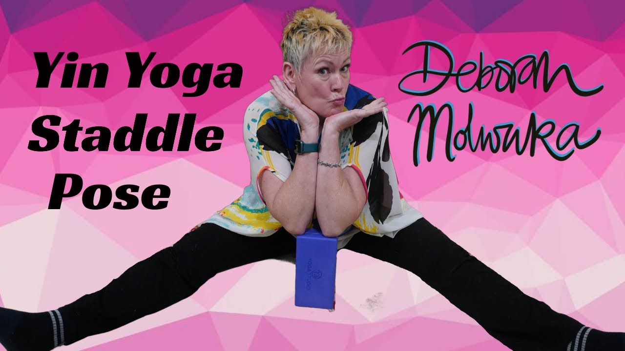 Straddle Pose: Gentle Yin Yoga Forward Fold on the Mat for Tight ...