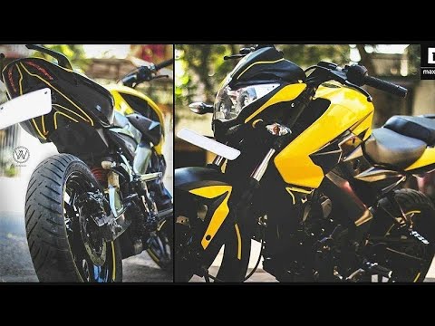 Bajaj Pulsar NS200 Gloss Yellow Edition by A-Wraps - YouTube