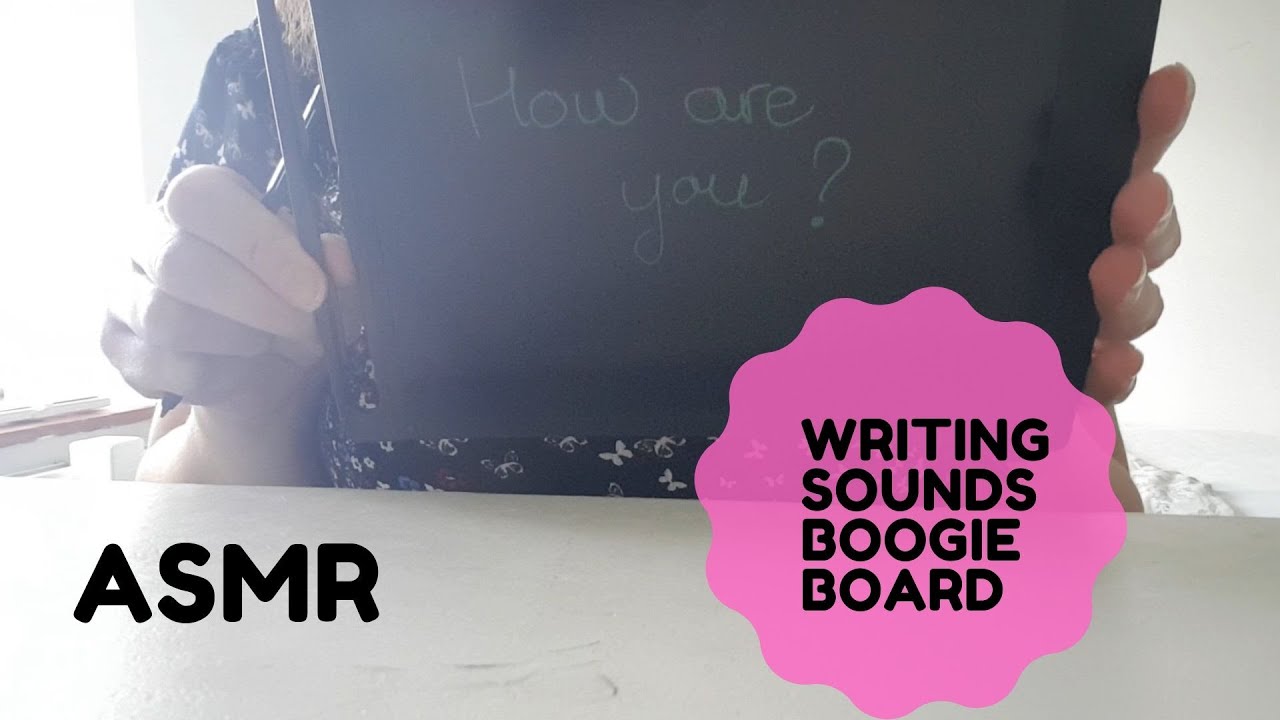 ASMR Writing sounds Boogie Board - YouTube