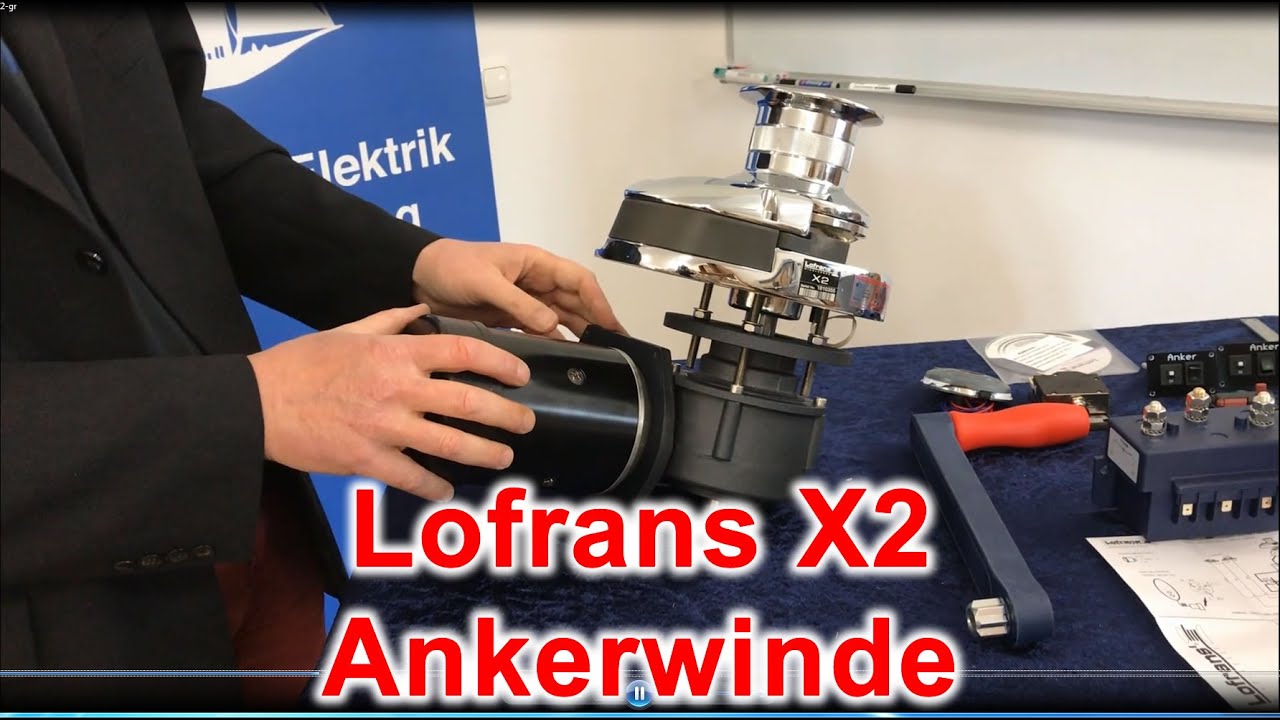 Lofrans X2 Ankerwinde mit 1000W Leistung - YouTube