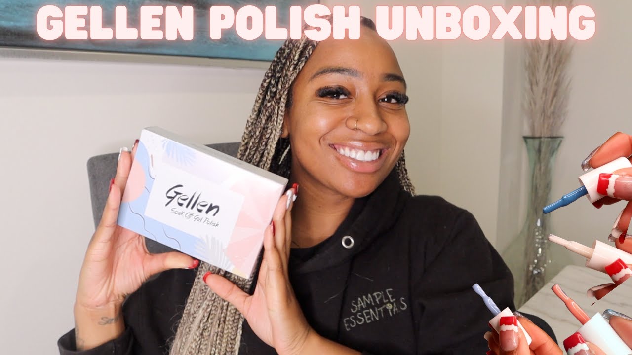 GELLEN GEL POLISH UNBOXING | Gellen gel polish kit l | DIY At-Home Mani ...