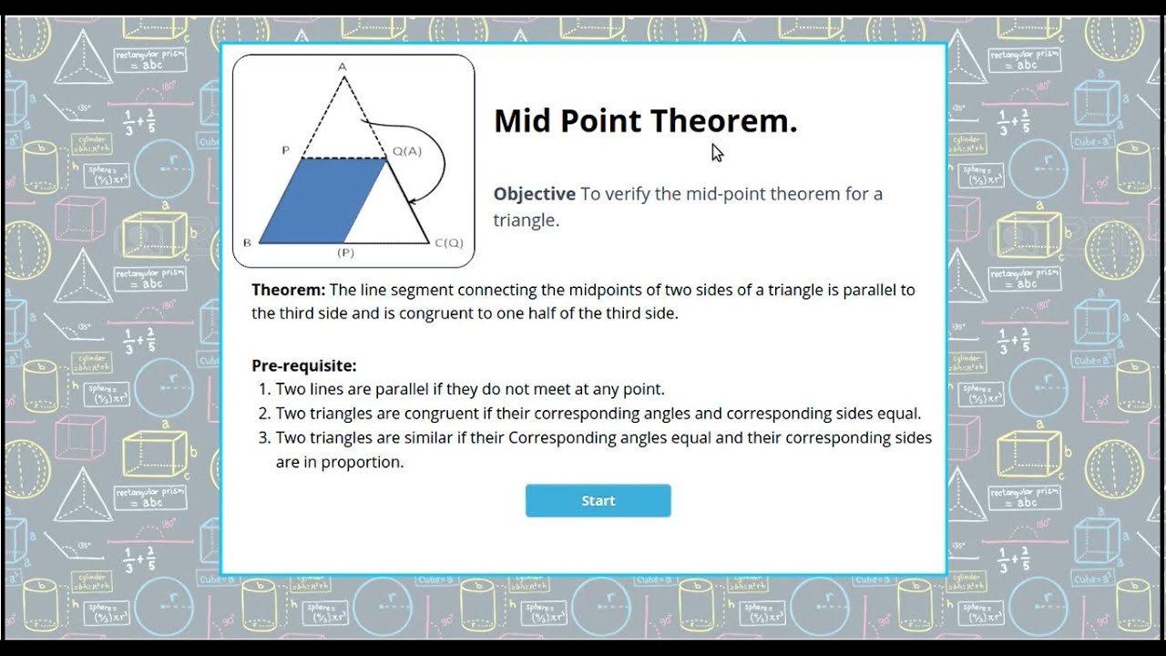 Mid-point theorem - YouTube