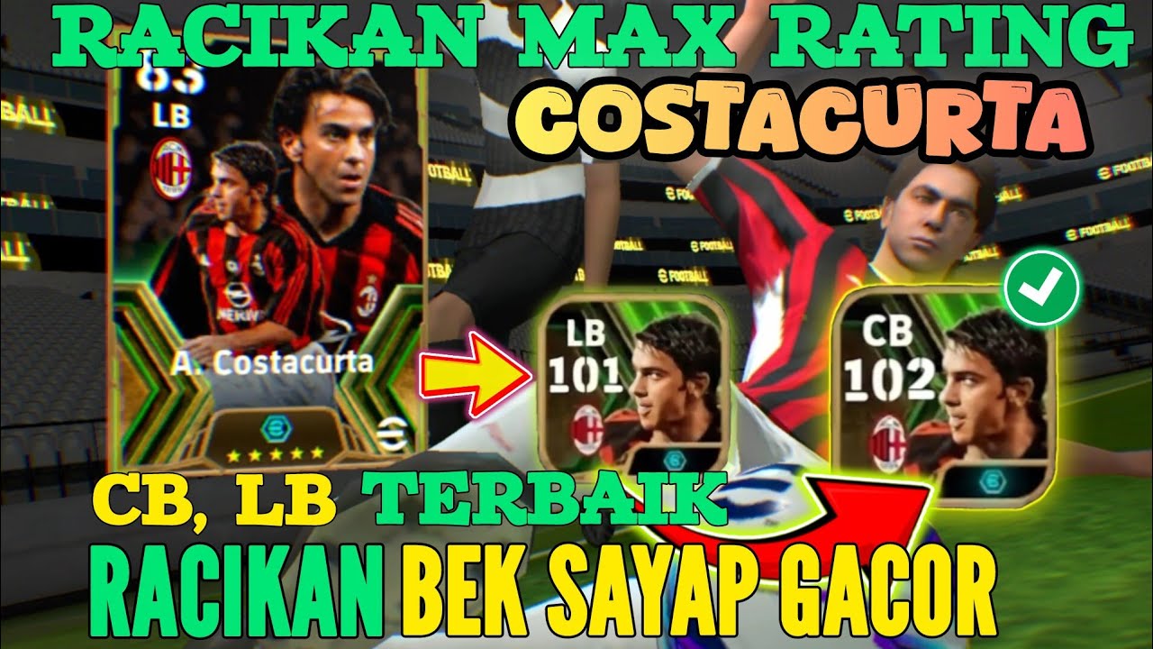 RACIKAN A. COSTACURTA MAX RATING EFOOTBALL PES 2024 MOBILE | CB, LB ...