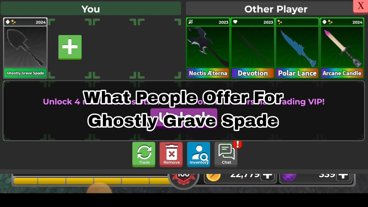 What People Offer For Ghostly Grave Spade || 🔪Survive The Killer - YouTube