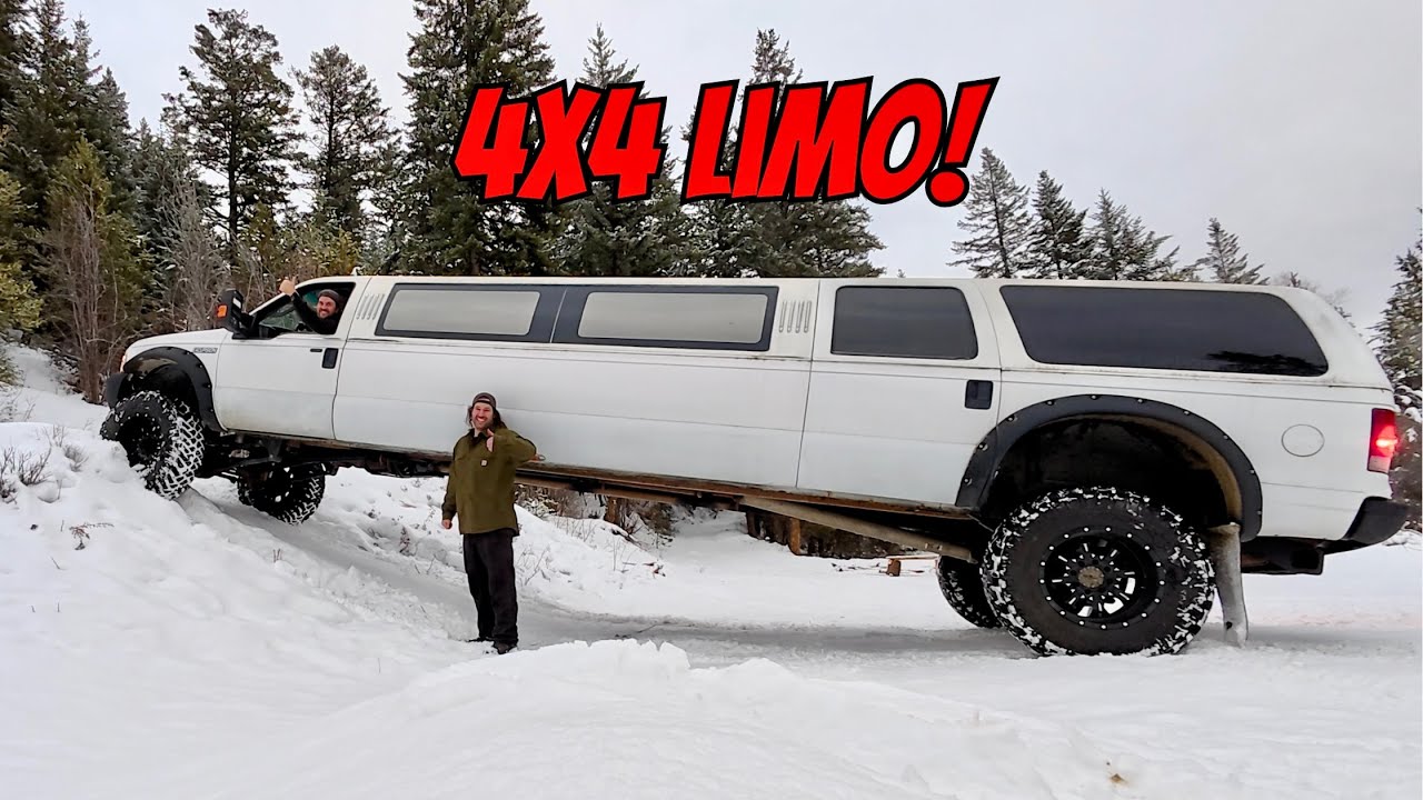 My Excursion Stretch Limo FINALLY gets 4 Wheel Drive - YouTube