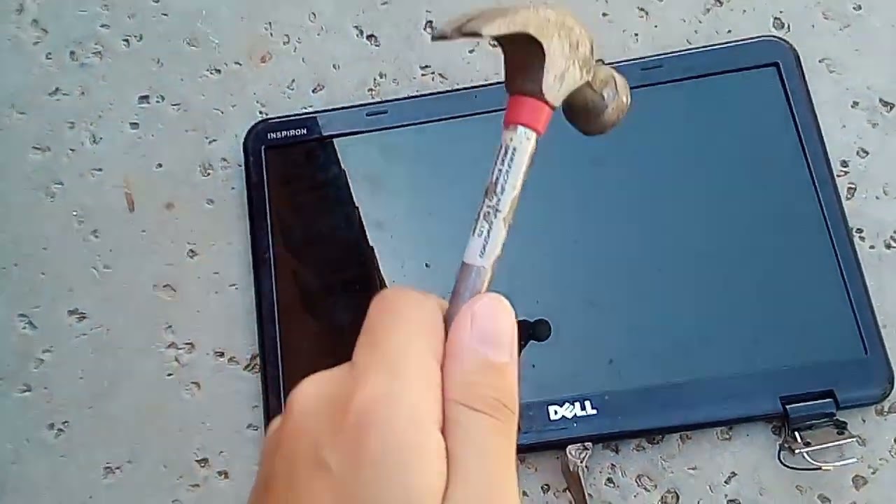 Beating My Old Computer With A Hammer - YouTube
