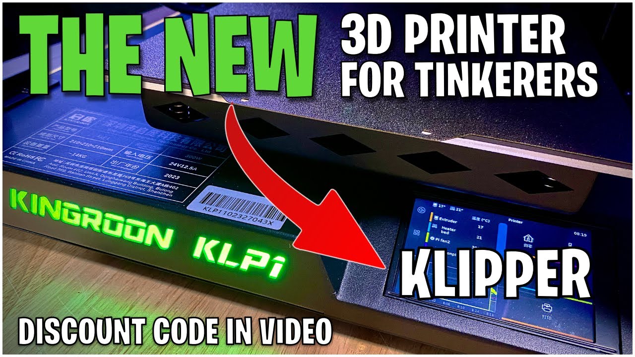 NEW 500mm/s CoreXY Klipper 3D Printer - Kingroon KLP1 - YouTube