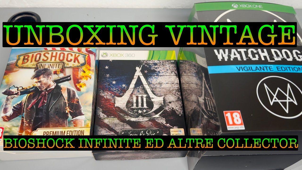 UNBOXING VINTAGE - Bioshock infinite ed altre collector *volare* - YouTube