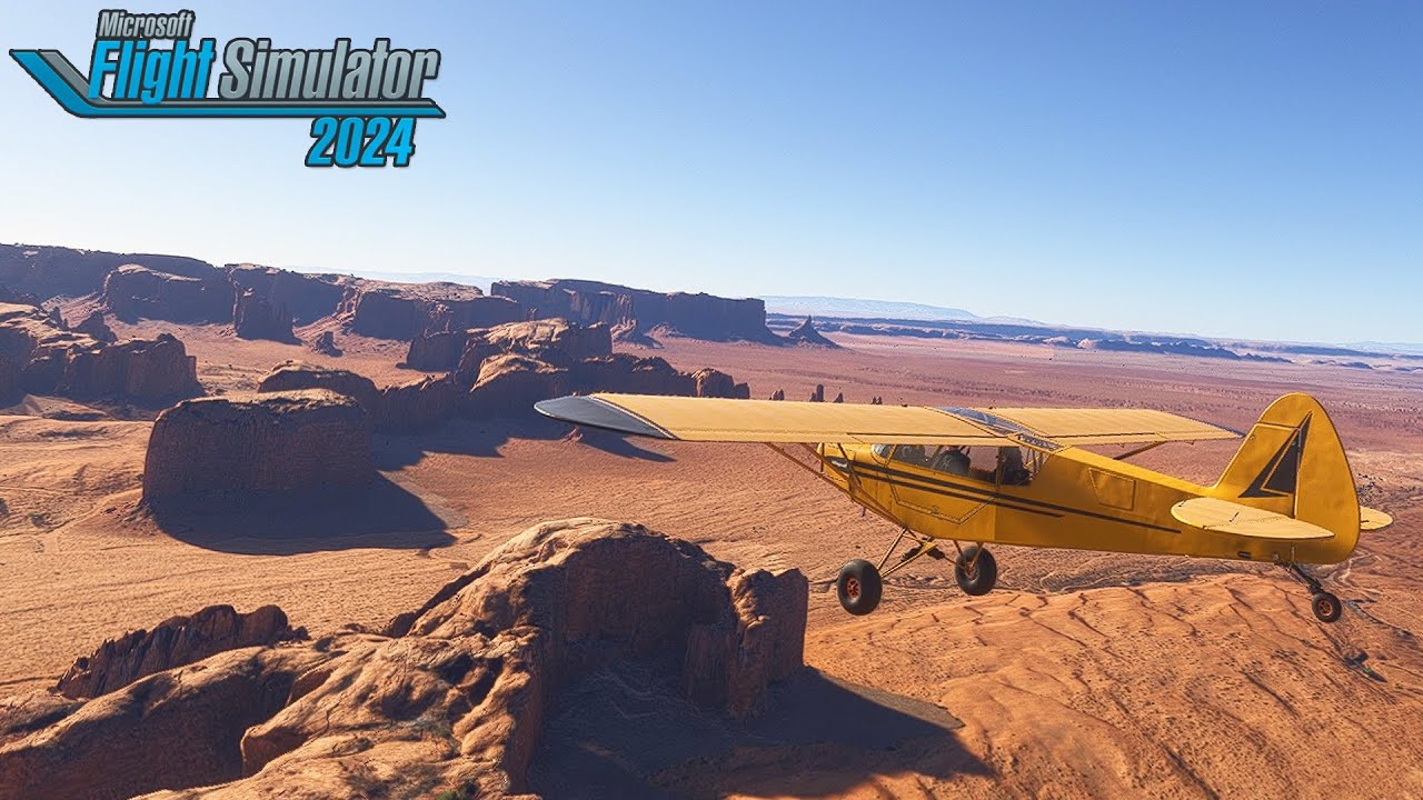 4K FLIGHT SIMULATOR 2024 - Flight Over Nevada's Desert Peaks | Piper ...