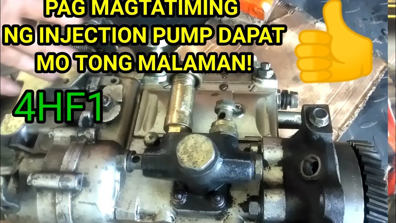 PAANO MAG TIMING NG INJECTION PUMP NG 4HF1? - YouTube