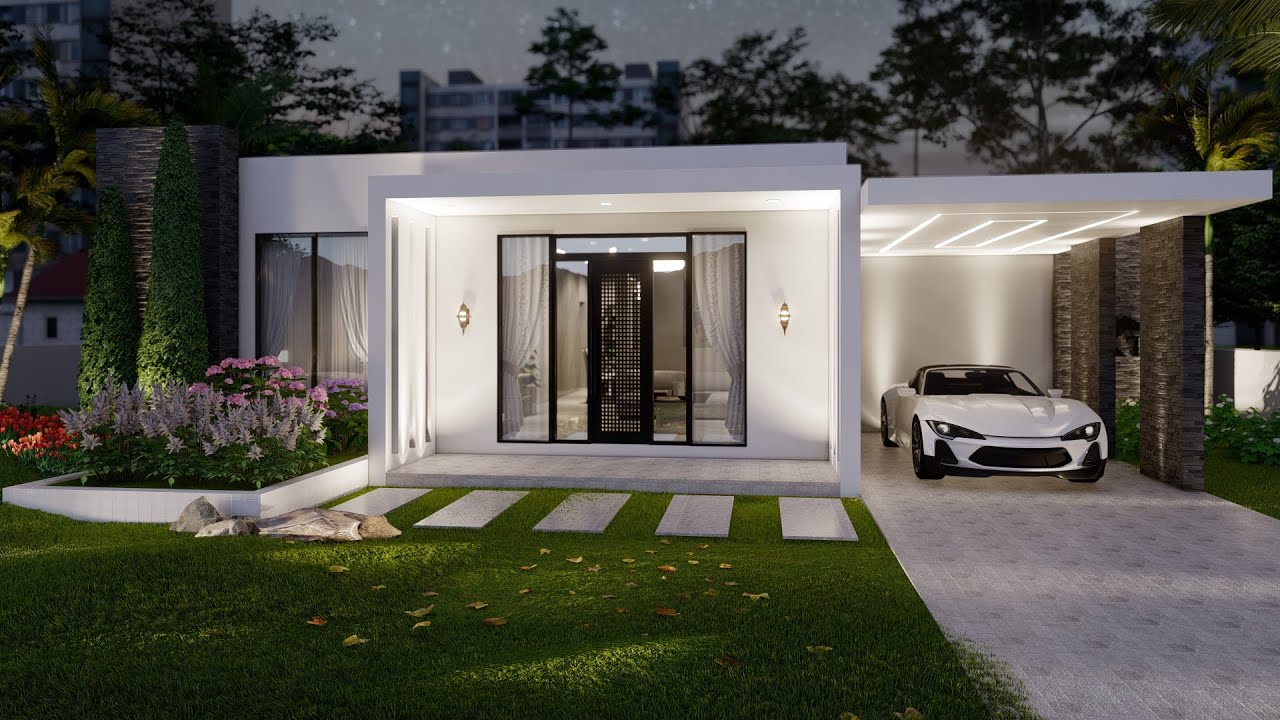 4bedrooms house /simple house design [13mx16.5m]/model0133 - YouTube