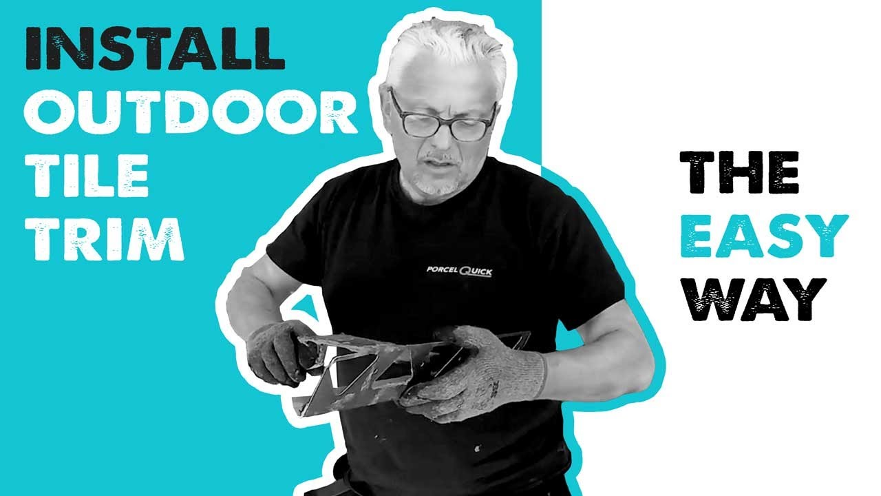How To Install Outdoor Tile Trims - YouTube