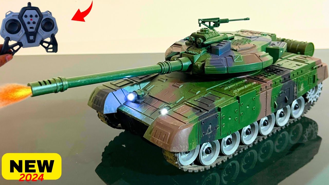 Real Chain Wheel Most Powerful RC Tank Toy Unboxing & Off Road Testing ...