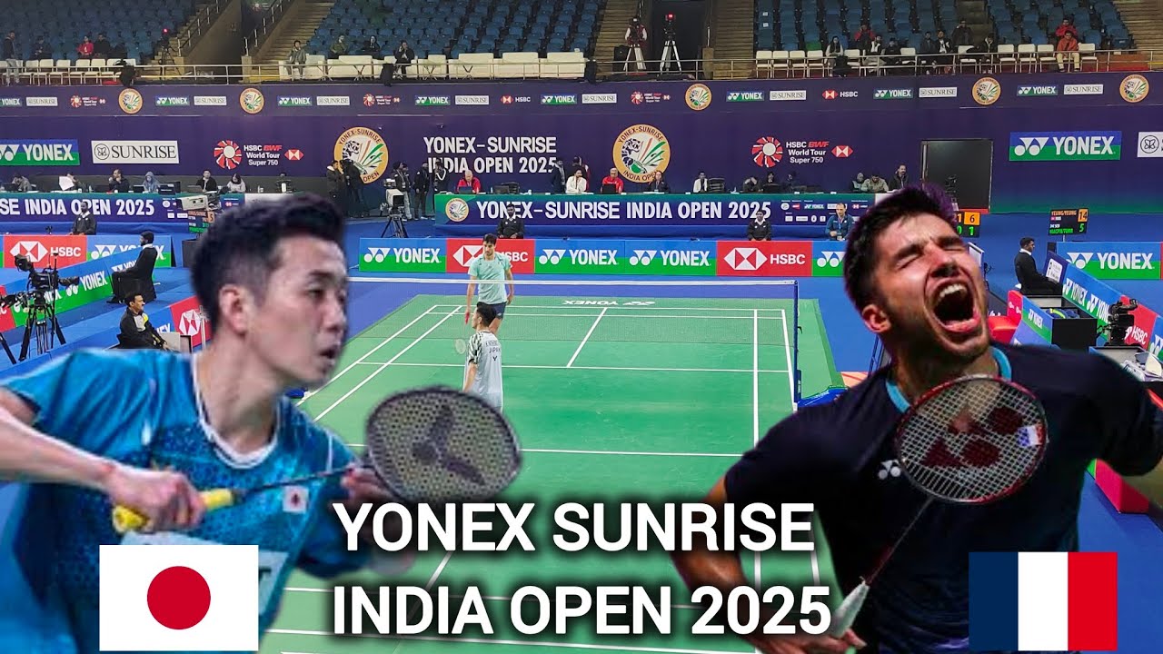 YONEX SUNRISE India Open 2025 |Men’s Singles| R32 Toma Popov(FRA) vs ...