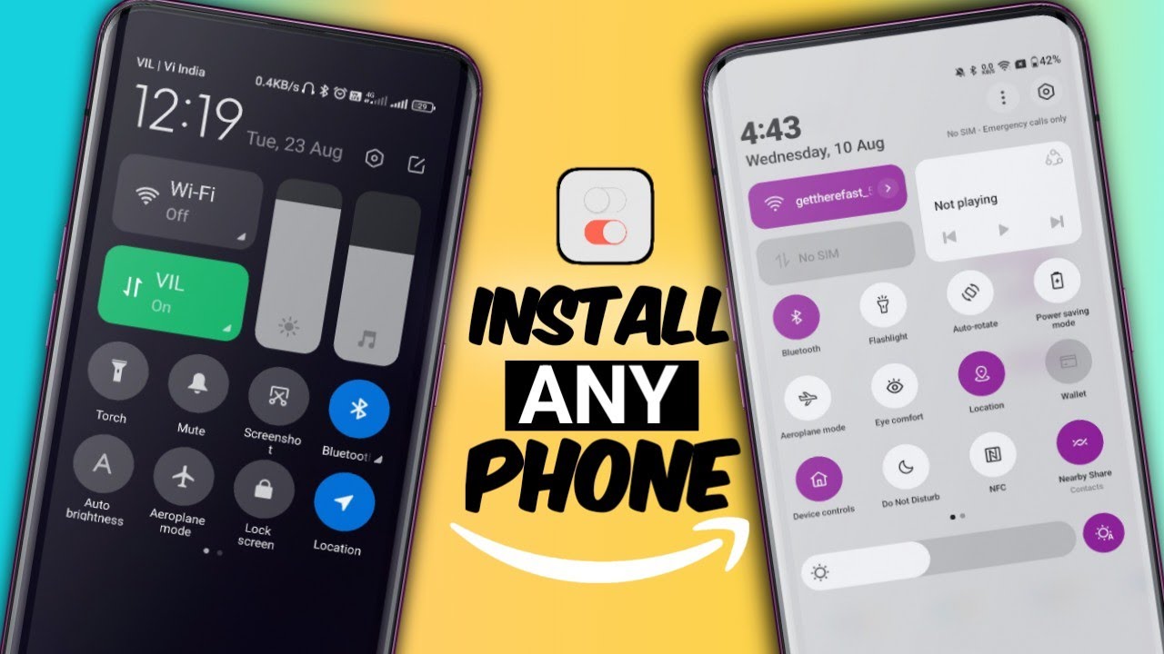 how to install oxygen OS 13 control centre in any Android phone - YouTube