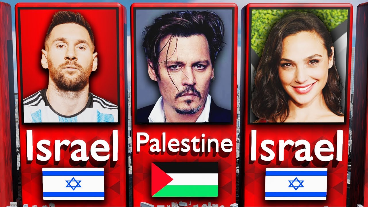 😱 Famous Actors Who SUPPORT Israel or Palestine | Data Comparison - YouTube