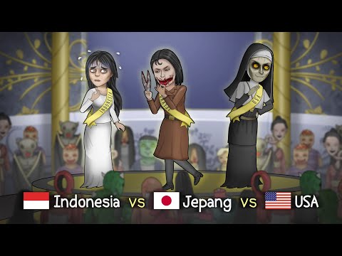 Ketika Kuntilanak Ikut Miss Universe Hantu #HORORKOMEDI | Kartun Lucu, Kartun Hantu, Animasi Horor