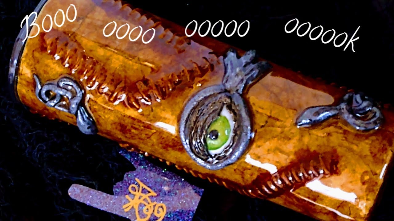 Hocus Pocus, Spell Book, Tumbler/Polymer Clay, Acrylic Paint, Alcohol ...