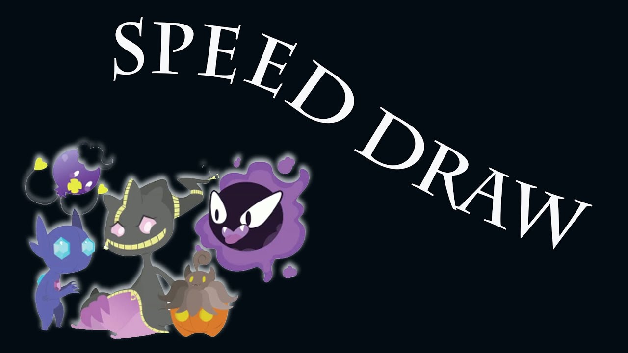 GHOST POKEMON SPEED DRAW - YouTube